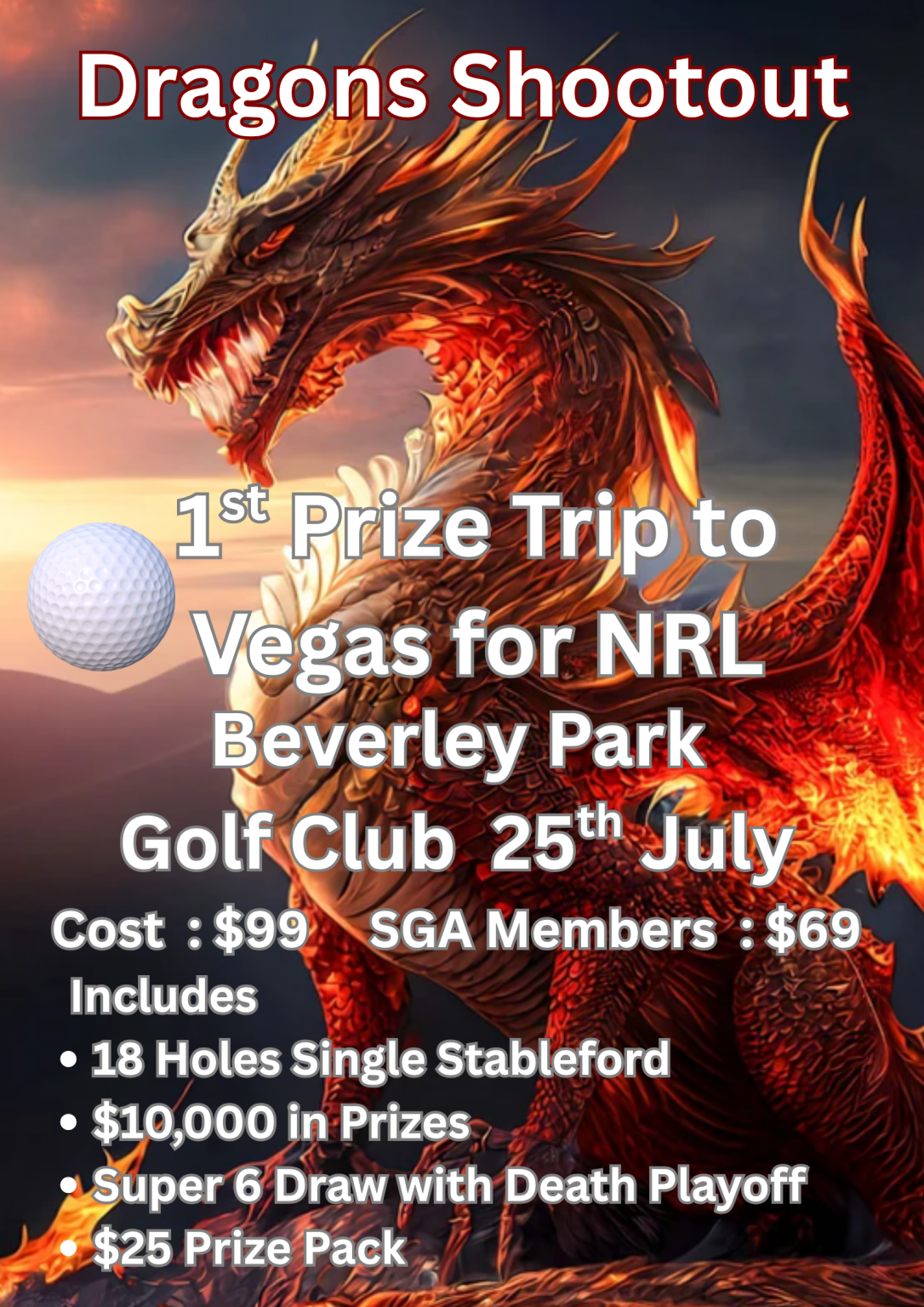 Dragons Shootout 25th July Social Golf Australia Player Invitation ...